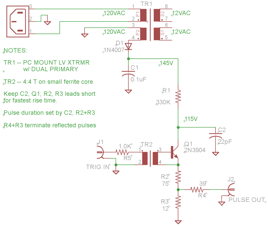 Fast Avalanche Transistor Pulser – Squash Practice